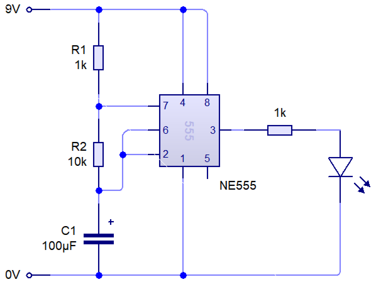 555 Timer Example Circuits Wiring Diagram Schematic